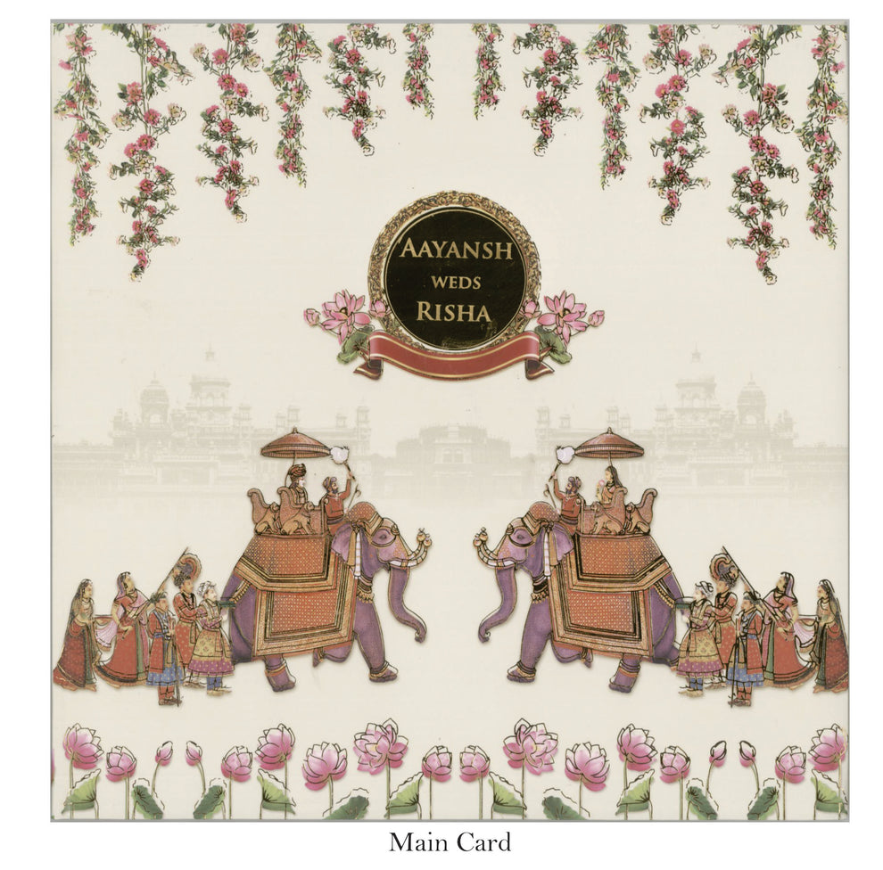 Traditional Wedding Card - Barat Theme | SS-2060 – Shantilalsons